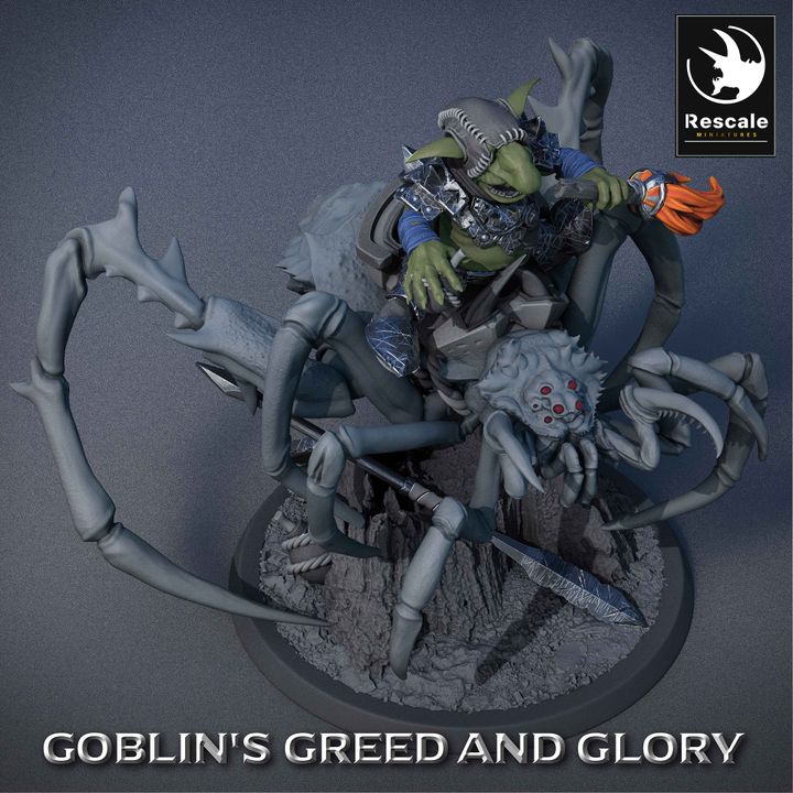 3D Printable Pack Goblin Spider by Rescale Miniatures