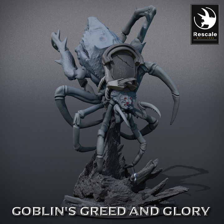 3D Printable Goblin Spider Basic by Rescale Miniatures