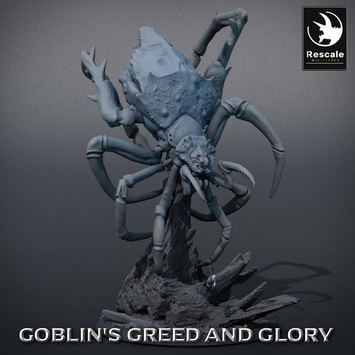 3D Printable Goblin Spider Basic by Rescale Miniatures