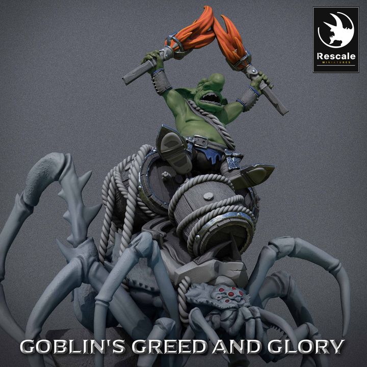 3D Printable Pack Goblin Spider by Rescale Miniatures