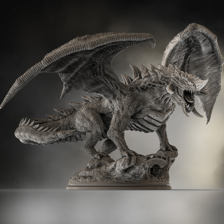 3D Printable Kaiju Dragon by Evox Arts