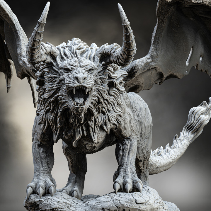 3D Printable Manticore by Evox Arts