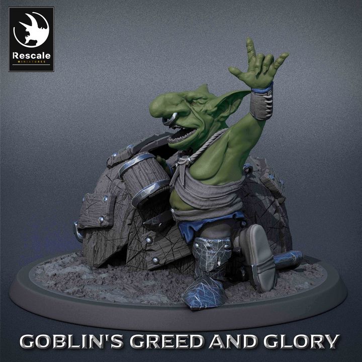 3D Printable Pack goblin Infantery 2 Inches by Rescale Miniatures
