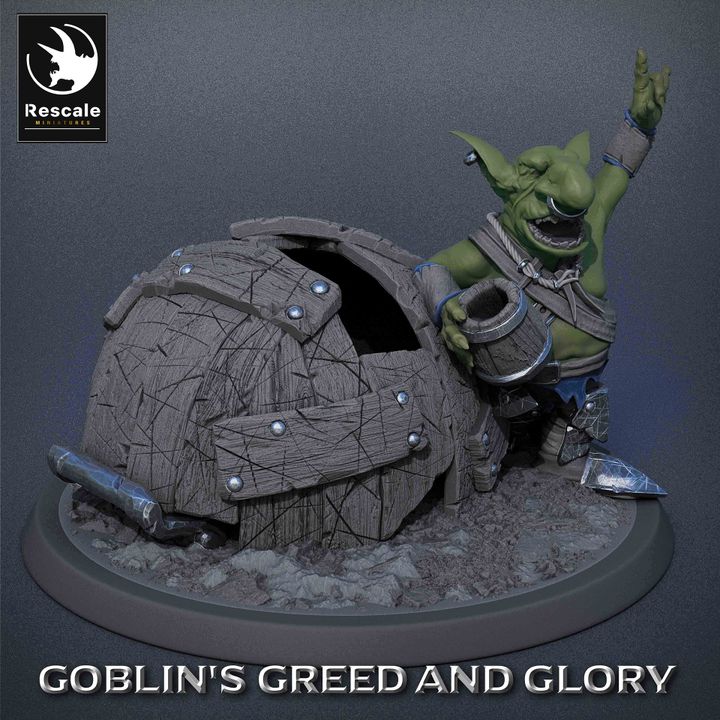 3D Printable Pack goblin Infantery 2 Inches by Rescale Miniatures