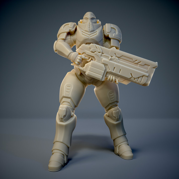 3D Printable Sergeant by Mad's Minis