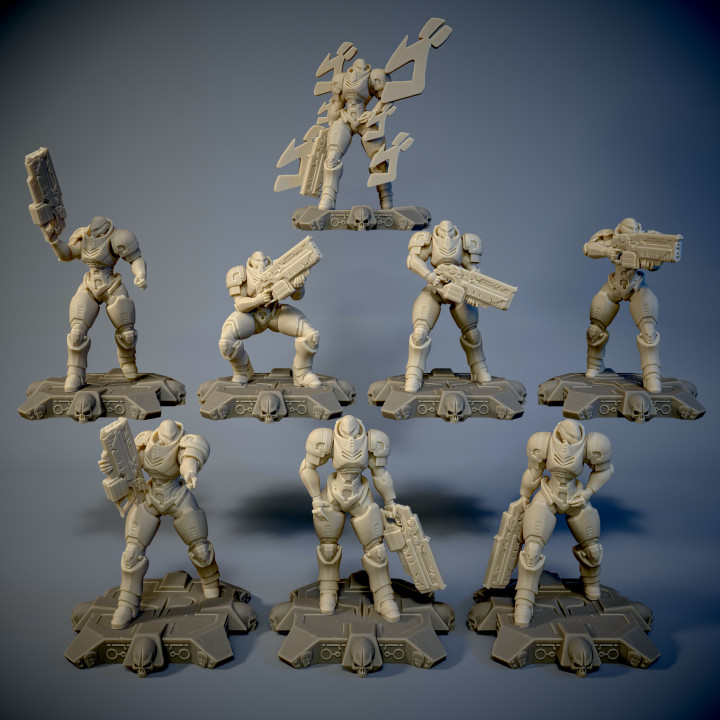 3D Printable Sergeant by Mad's Minis