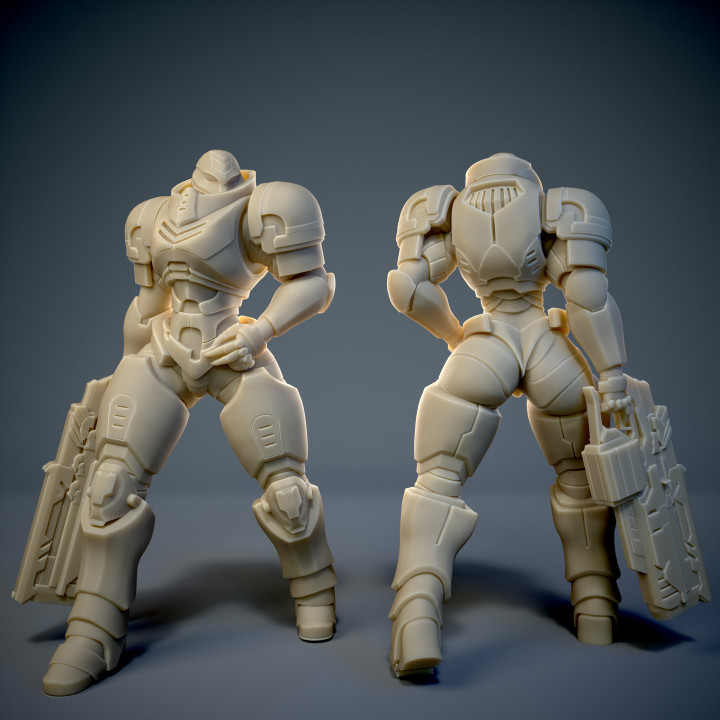3D Printable Sergeant by Mad's Minis