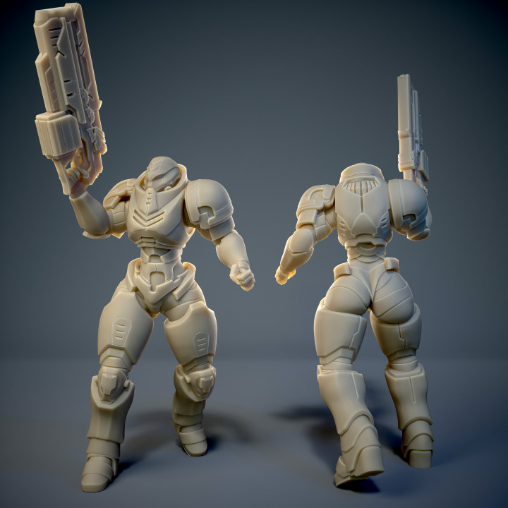 3D Printable Sergeant by Mad's Minis