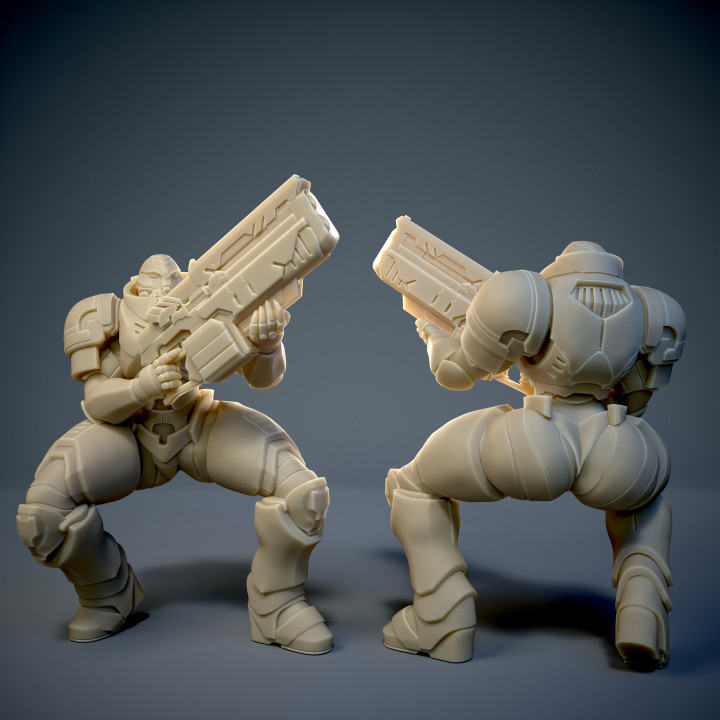 3D Printable Sergeant by Mad's Minis