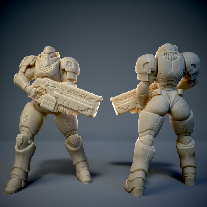 3D Printable Sergeant by Mad's Minis