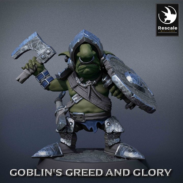 3D Printable Pack Goblin Warrior by Rescale Miniatures