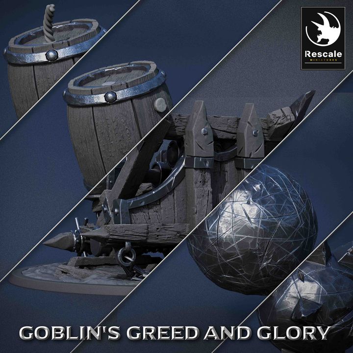 3D Printable Goblin Props by Rescale Miniatures