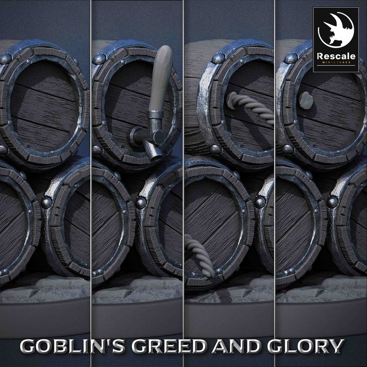 3D Printable Goblin Props by Rescale Miniatures