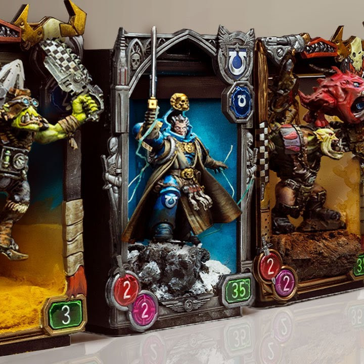 3D Printable Orc frame for mini diorama, Warpforge fanart, 40k by ...