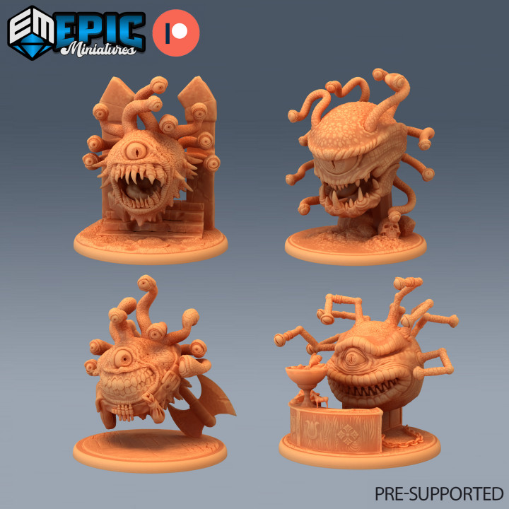 3D Printable Eye Tyrant Set / Shadow Ruler / Classic Boss / Mutli Eye ...