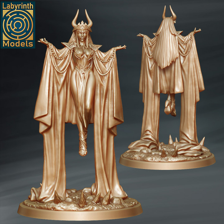 3D Printable Queen Persephone - 32mm scale by Labyrinth Models