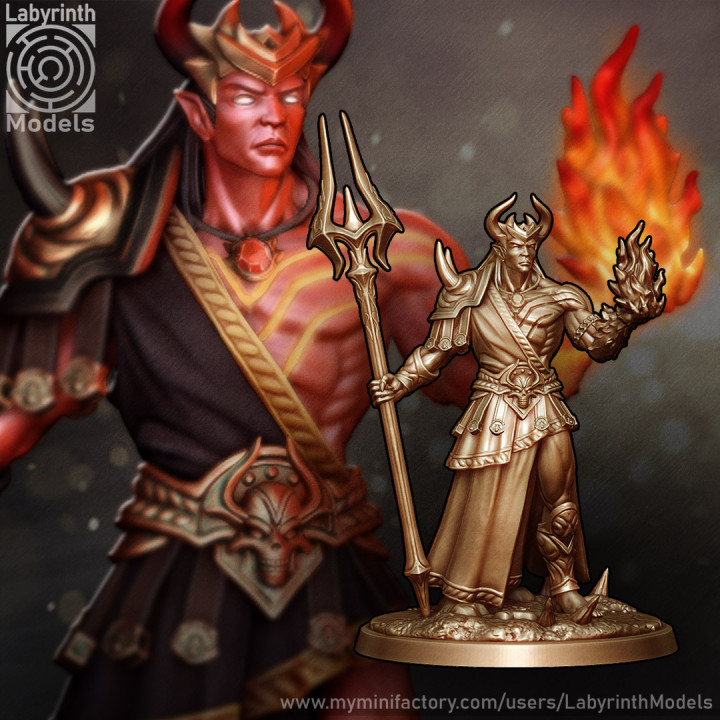 3D Printable King Hades - 32mm scale by Labyrinth Models