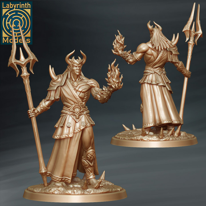 3D Printable King Hades - 32mm scale by Labyrinth Models