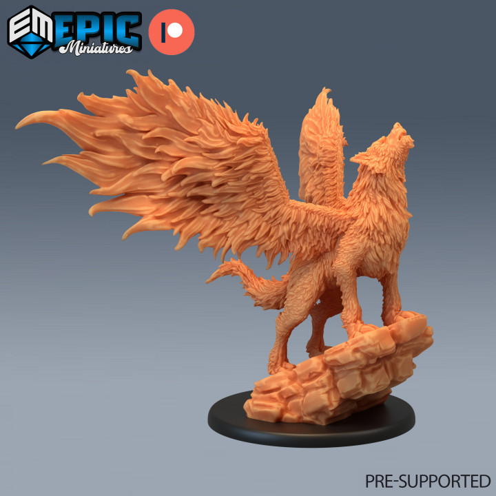 3D Printable Winter Wolf Team Howling / Dire Wolf / Arctic Beast / Wild ...