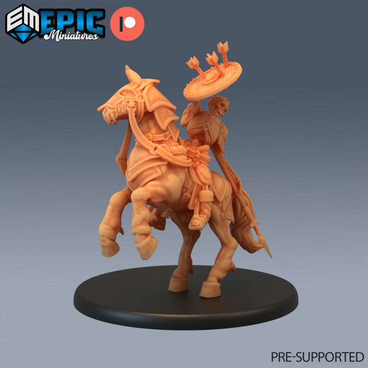 3D Printable Skeleton Army Cavalry Set / Undead Soldier / Horse Rider ...