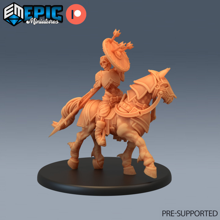 3D Printable Skeleton Army Cavalry Set / Undead Soldier / Horse Rider ...