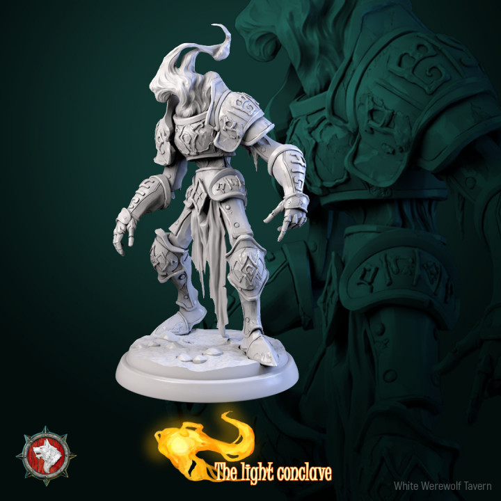 3D Printable Elemental armor set 6 miniatures 32mm pre-supported by ...