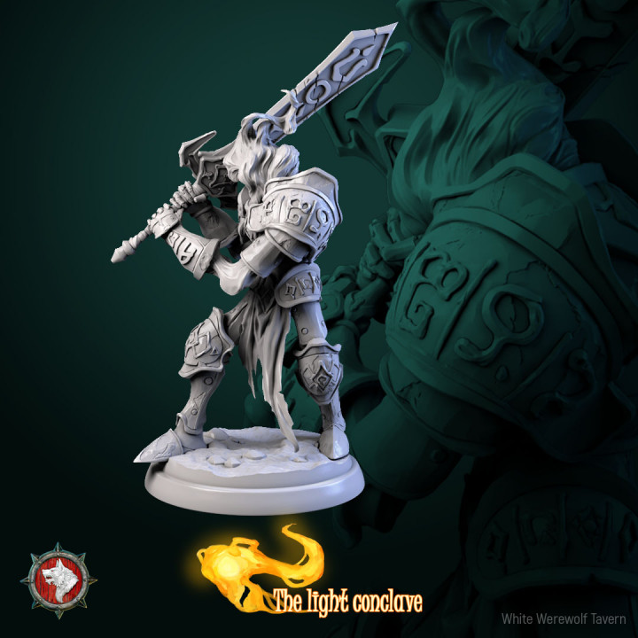 3D Printable Elemental armor set 6 miniatures 32mm pre-supported by ...