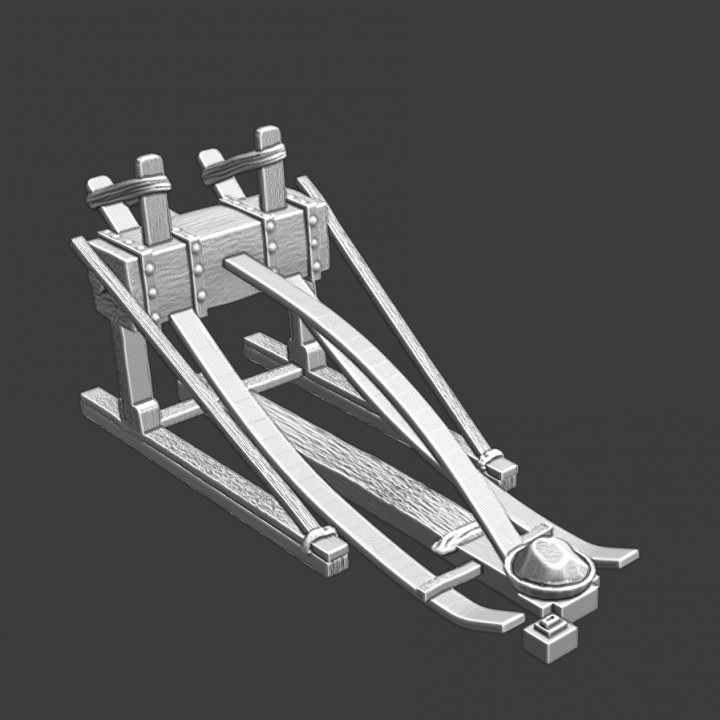 3D Printable Medieval spring powered catapult by Northern Crusades ...