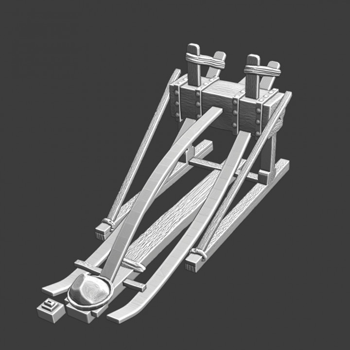 3D Printable Medieval spring powered catapult by Northern Crusades ...