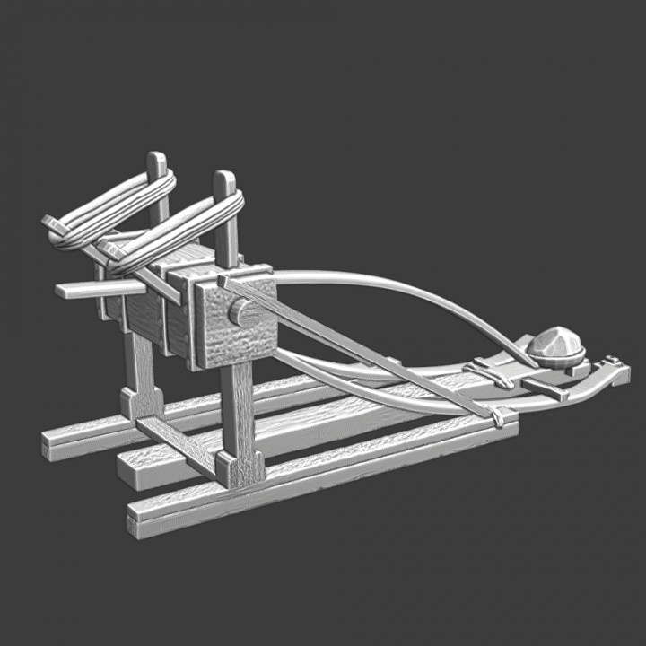 3D Printable Medieval spring powered catapult by Northern Crusades ...