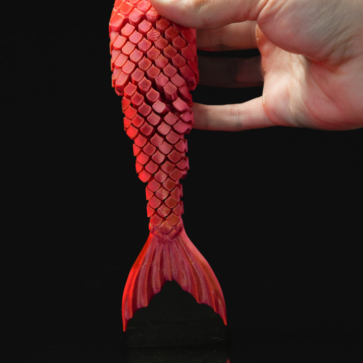 3D Printable Articulated Mermaid Dara by Stlflix