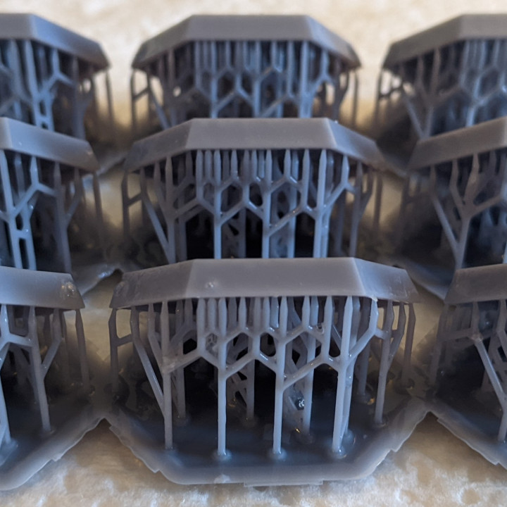 3D Printable 30mm Hex base for Battletech by Charles Cournoyer