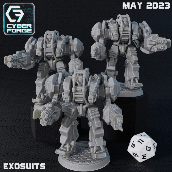 3D Printable Cyber Forge May 2023 by Titan Forge Miniatures