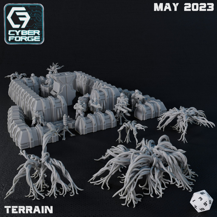 3D Printable Cyber Forge May 2023 by Titan Forge Miniatures