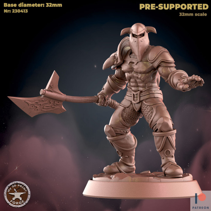 3D Printable Warrior Hero Two Models by My3DPrintForge