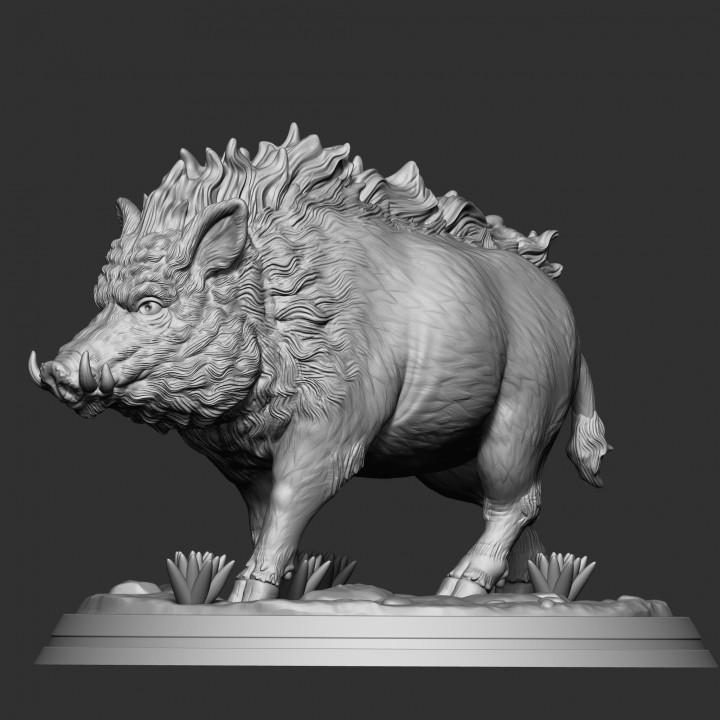 3D Printable WILD BOAR by YD STUDIO