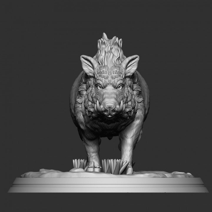 3D Printable WILD BOAR by YD STUDIO