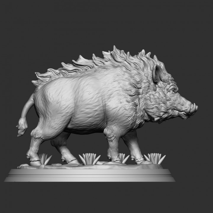 3D Printable WILD BOAR by YD STUDIO
