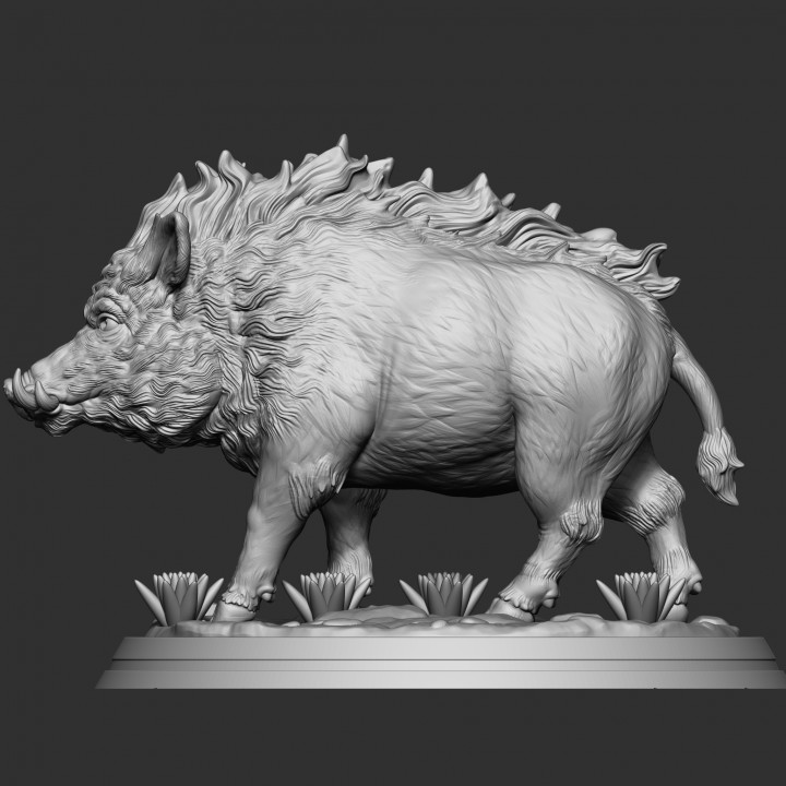 3D Printable WILD BOAR by YD STUDIO