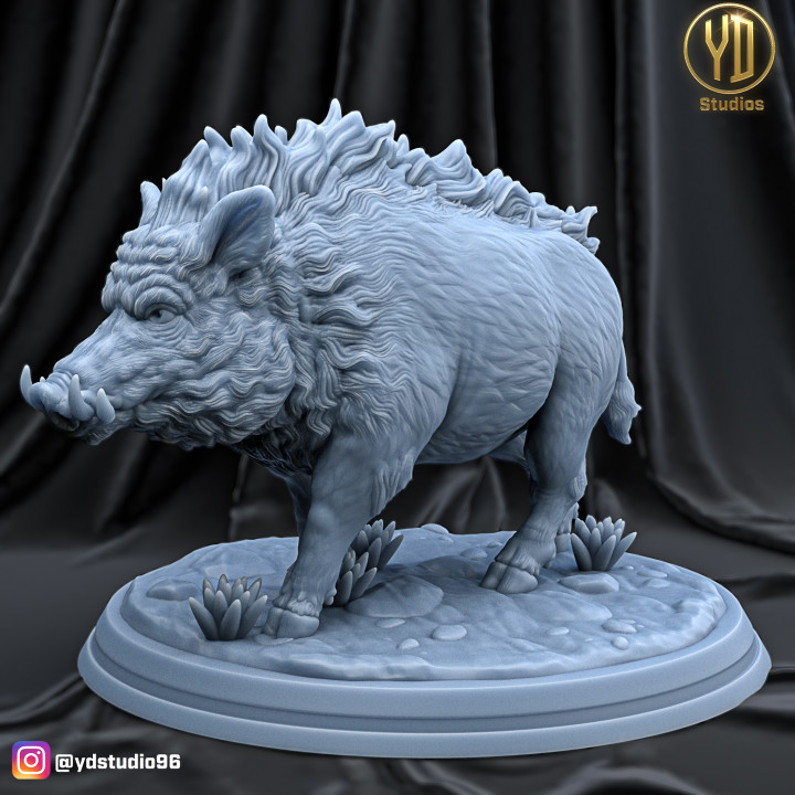 3D Printable WILD BOAR by YD STUDIO