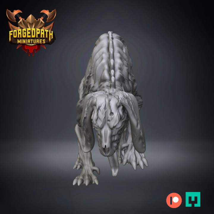 3D Printable Zombie Dog - Undead by Forged Path Miniatures