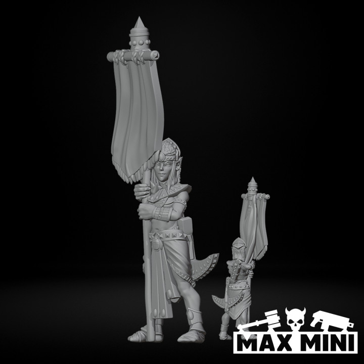 3D Printable Desert Elf Crossbow Command by Max Mini