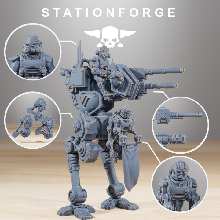 3D Printable Scavenger Walker by Station Forge
