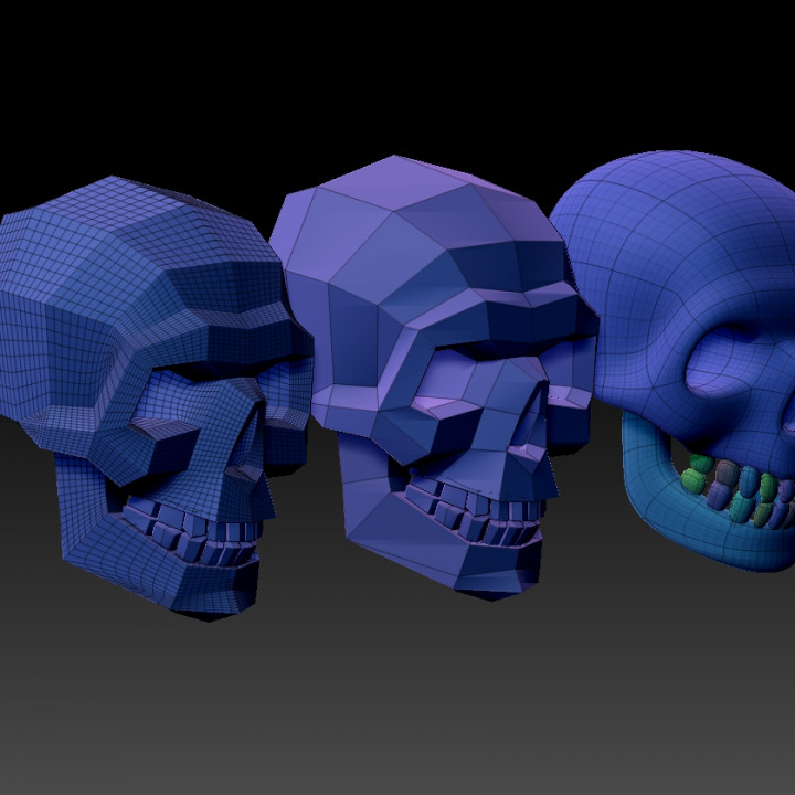 3D Printable scull by Dmitry Tishchenkov