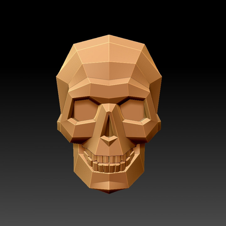 3D Printable scull by 3Dimontis