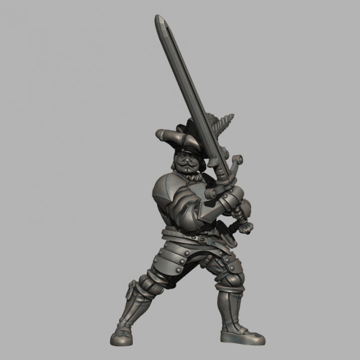 3D Printable Doppelsoldner Landsknecht by Wargames Atlantic