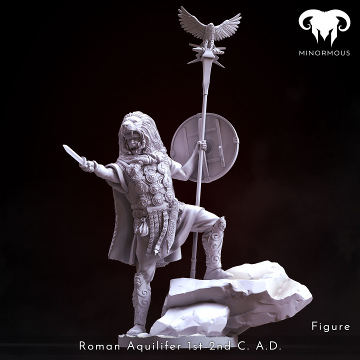 3D Printable Figure - Roman Aquilifer 1st-2nd C. A.D. The Protector! by ...