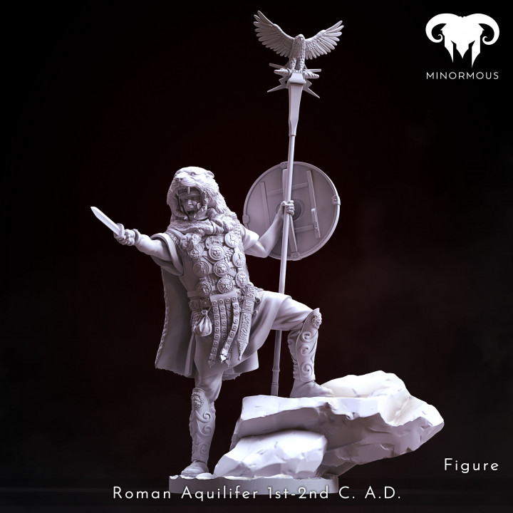 3D Printable Figure - Roman Aquilifer 1st-2nd C. A.D. The Protector! by ...