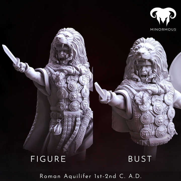 3D Printable Bundle - Roman Aquilifer 1st-2nd C. A.D. The Protector! by ...