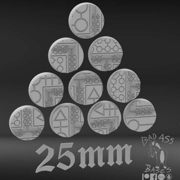 3D Printable Undead Cyborg Tomb Base Bundle by Badassbases